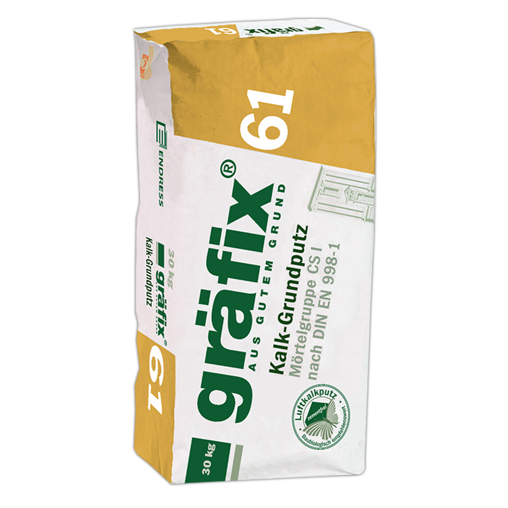GRÄFIX 61 Kalk-Grundputz grob 4mm | 30kg | Schreiter & Kroll